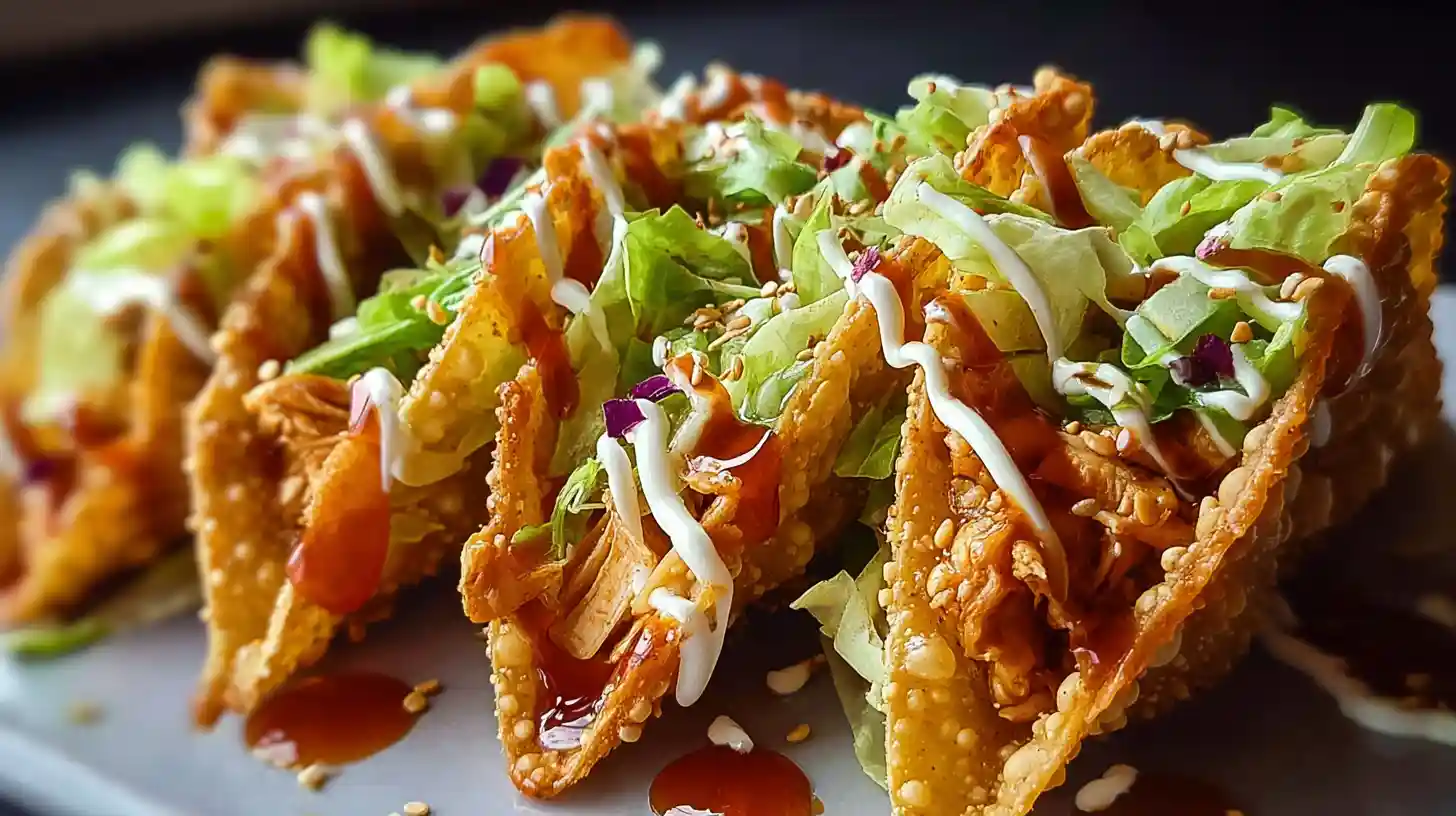Crispy Chicken Wonton Tacos That Disappear in Minutes